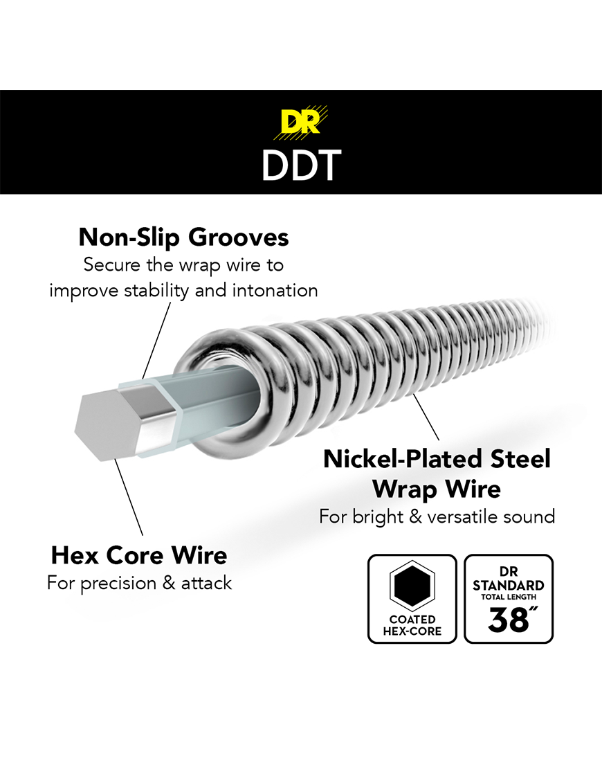 DR DDT™ 12-60 Cuerdas Guitarra Eléctrica Extra Heavy
